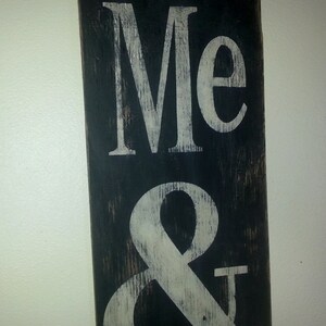 Distressed and Antique Look Me & You Sign/black and White/ - Etsy