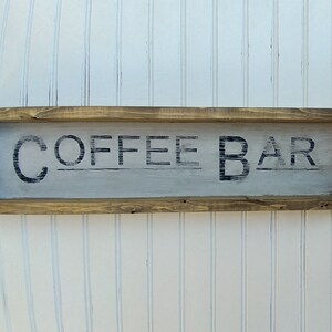 Rustic Coffee Bar Sign/kitchen/farmhouse Decor/tea/kitchen/shabby - Etsy