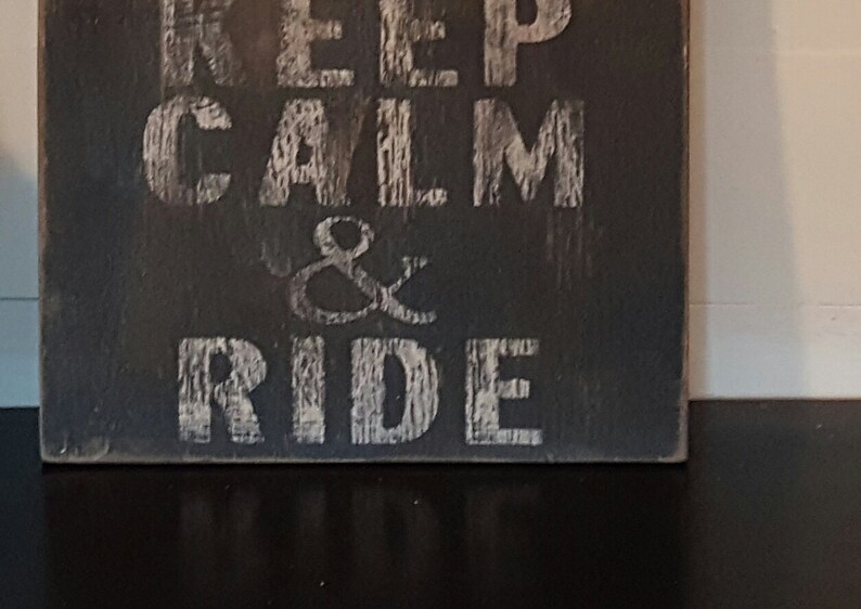 Distressed and Vintage Look Keep Calm and Ride Sign/equestrian - Etsy