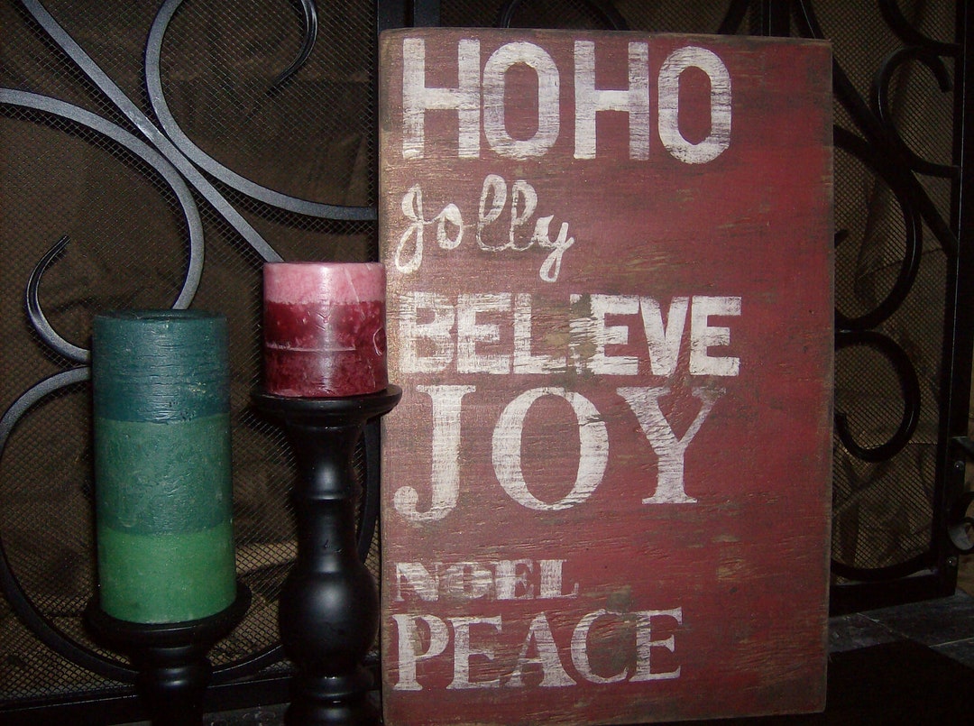 Distressed Christmas Subway Style Sign - Etsy