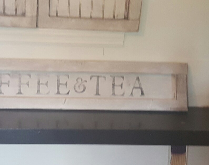 Rustic coffee and tea sign/kitchen/ | Etsy