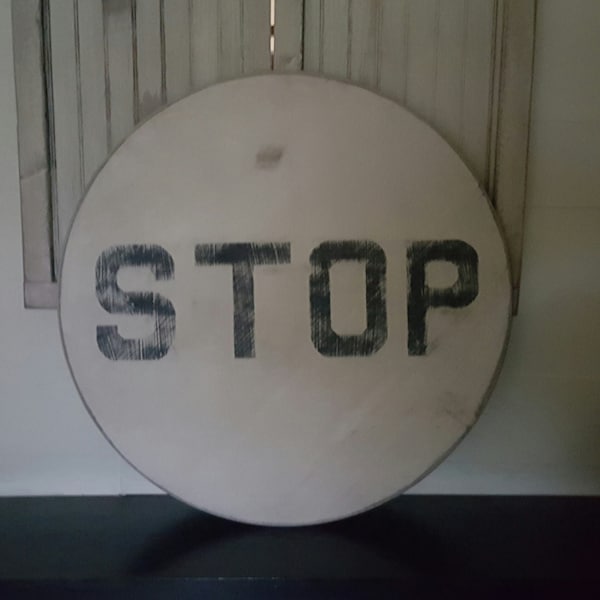 Vintage Stop Sign - Etsy