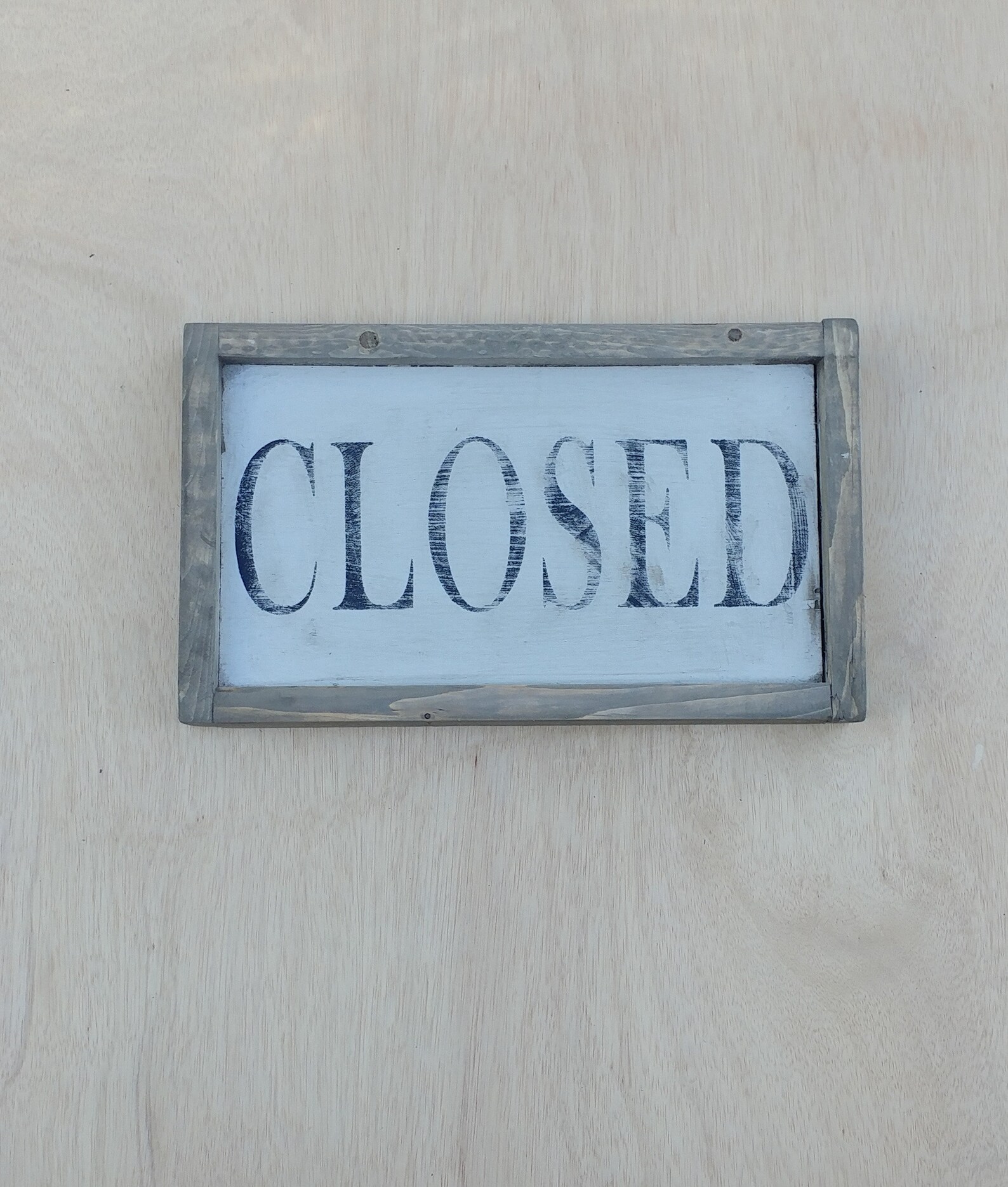 Rustic Cottage Open/closed Reversible Wood Trimmed Sign/business ...