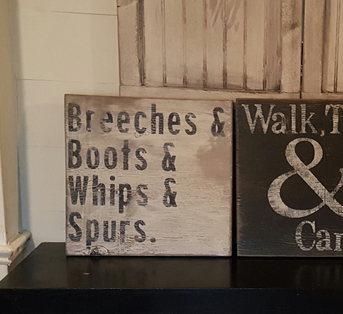 Rustic 3 Piece Set of Riding Signs/equestrian /horseback | Etsy