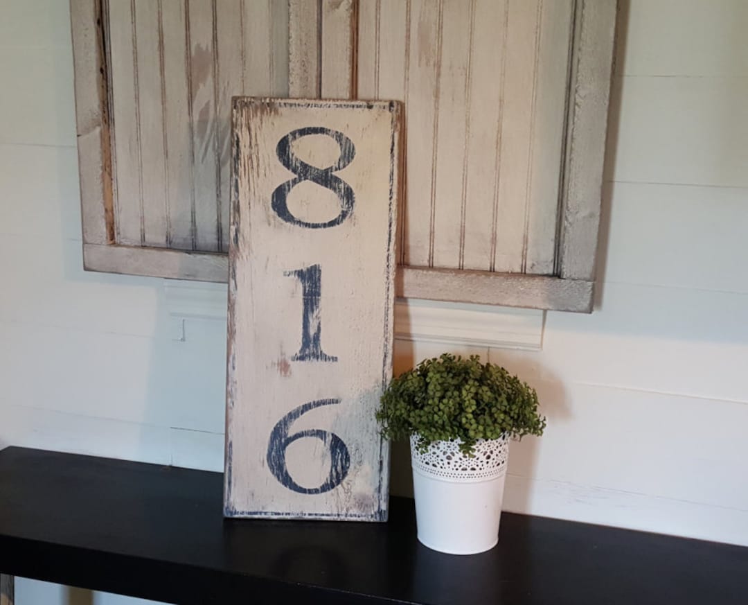 Rustic Personalized Address Plaque/front Porch/garden/custom Address ...
