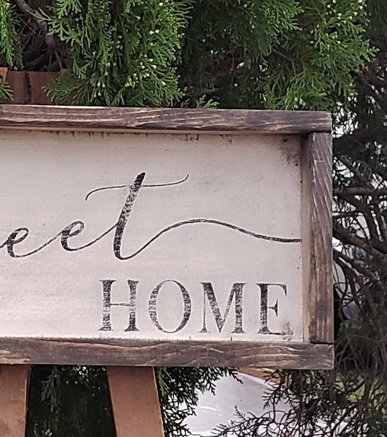 Rustic Home Sweet Home Sign/cottage/farmhouse Decor/living - Etsy