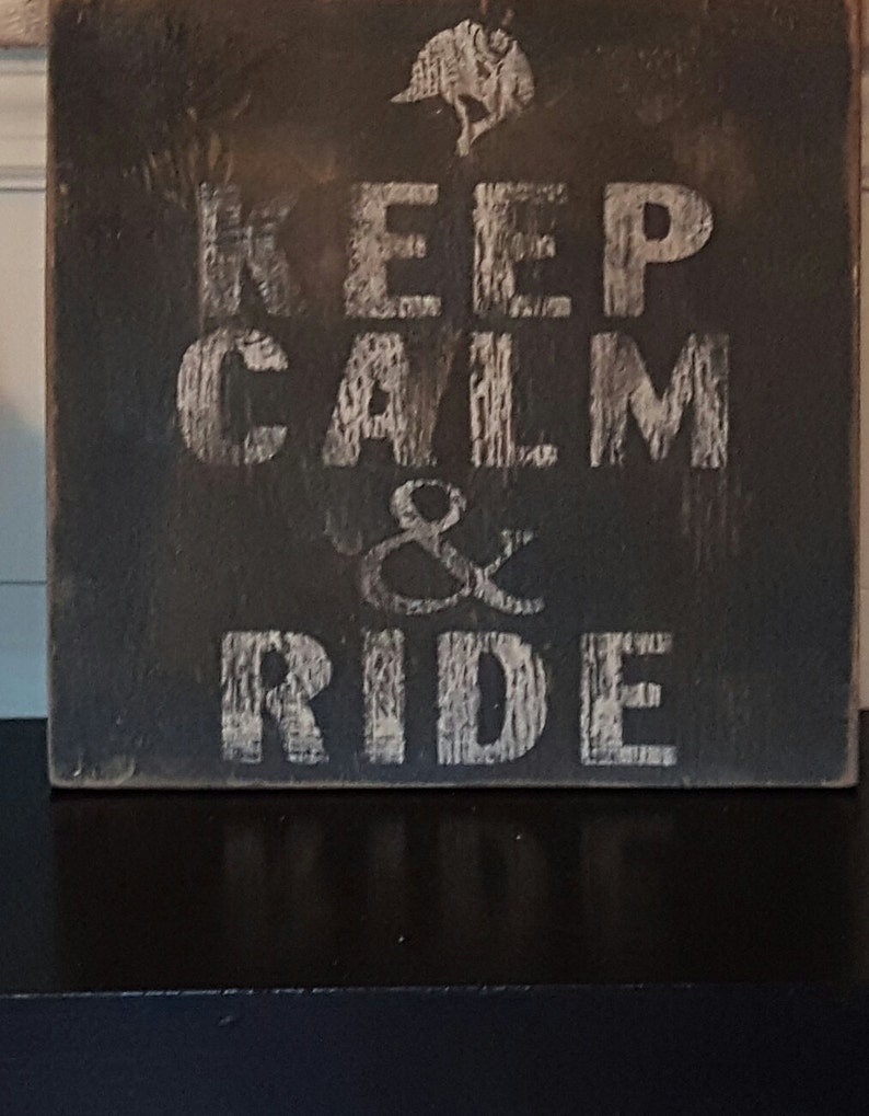 Distressed and Vintage Look Keep Calm and Ride Sign/equestrian - Etsy