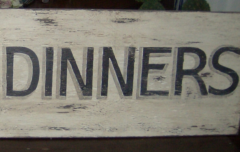 Rustic Sunday Dinner Sign/dining room decor/distressed sign - Etsy België
