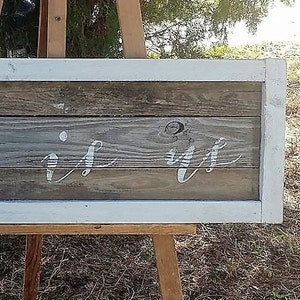 Cottage Rustic Look and Distressed This is Us Wood Trimmed Sign/rustic ...