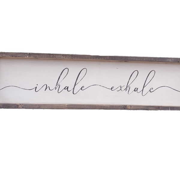 Inhale Exhale Signs - Etsy