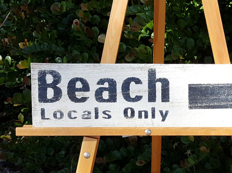 Distressed and Vintage Look Beach Locals Only - Etsy