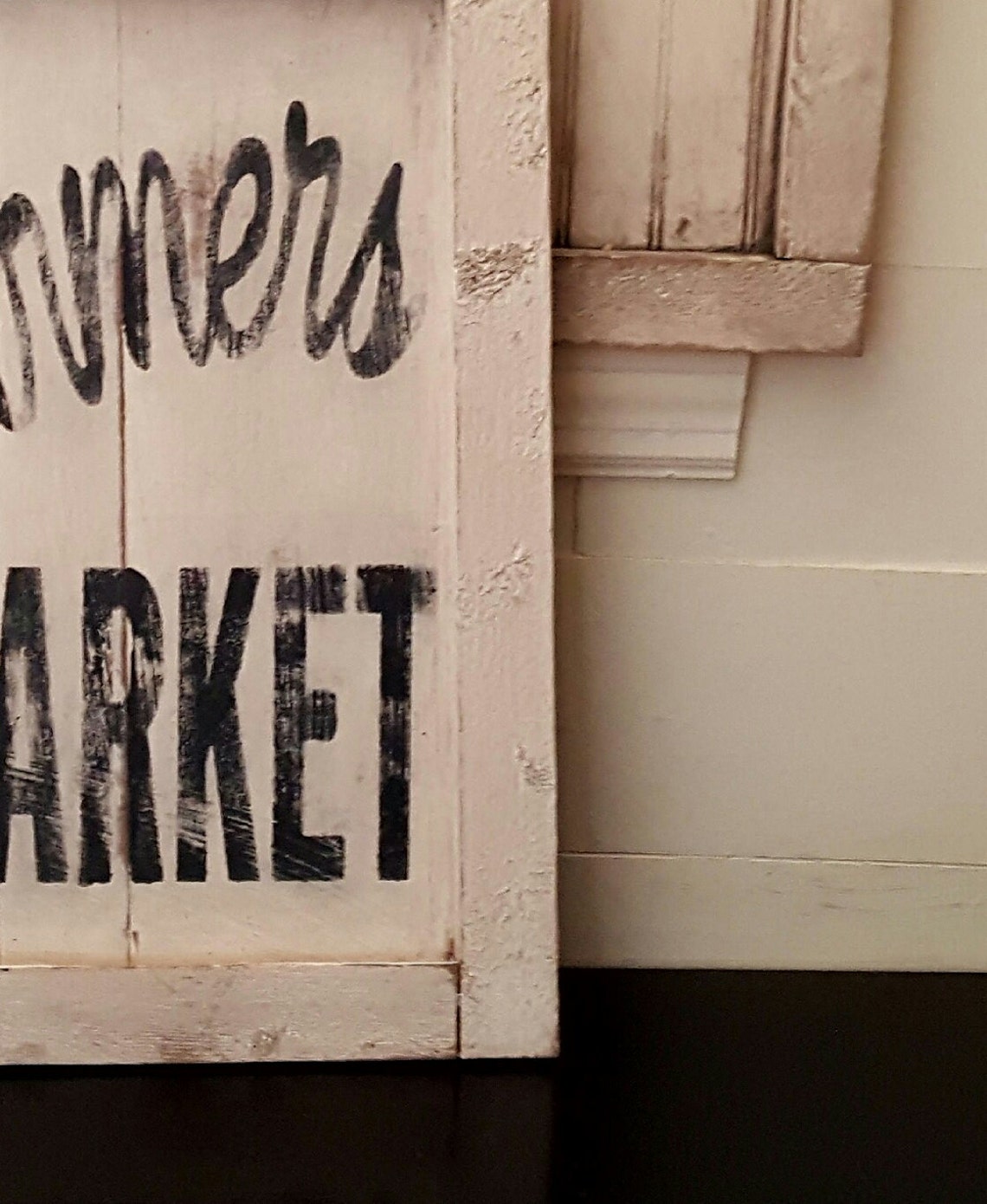 Rustic Farmers Market Sign/Kitchen/Black White/grocery | Etsy