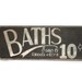 Rustic Bathroom Sign....bath for 10 Cents/bathroom Decor/distressed ...