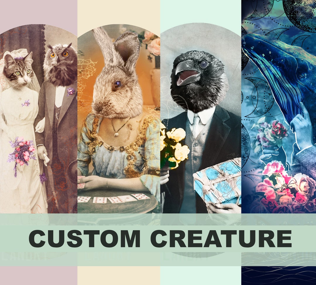 Curious Menagerie CUSTOM Creature Your Own Pet or Animal of Choice Made Into a Victorian ...