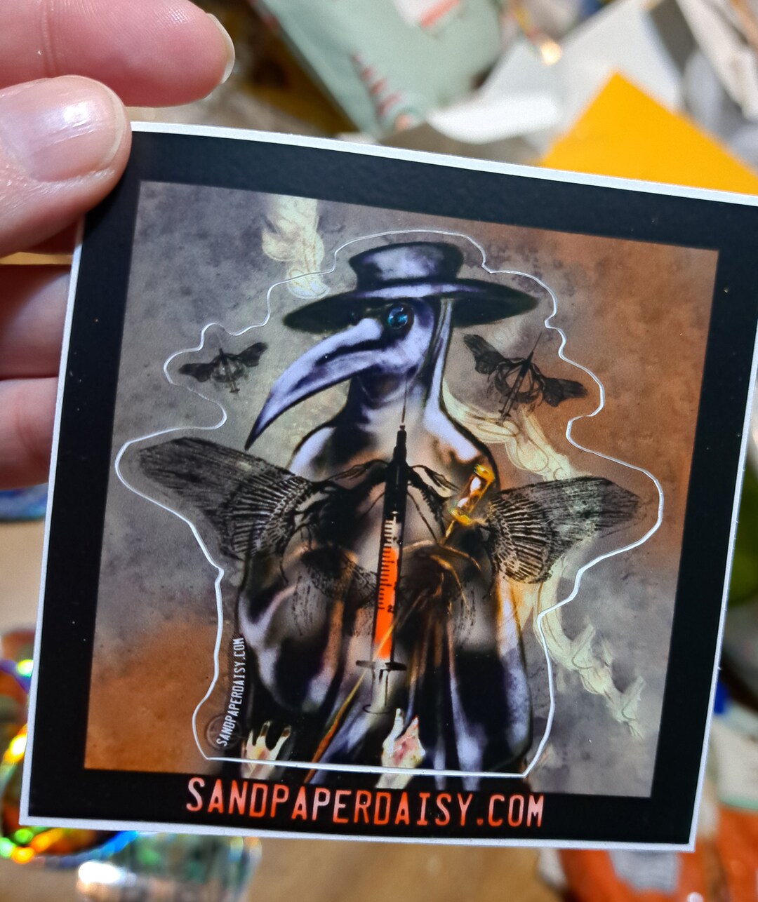 PLAGUE DOCTOR Sticker 3x2in Vinyl Kiss Cut Creepy Horror Plague Doctor ...