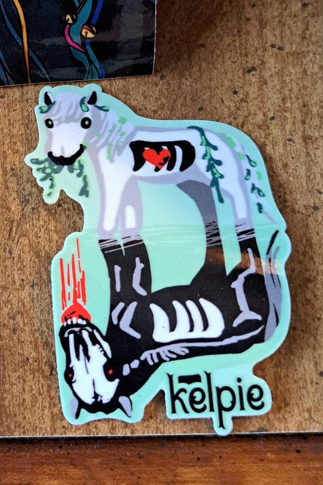Kelpie Sticker 3x2in Vinyl Spooky Horse Fae Fairy Monster Cryptid ...