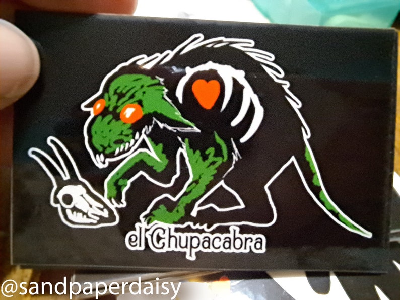 EL CHUPACABRA Sticker 3x2in Vinyl Spooky Goatsucker Monster - Etsy