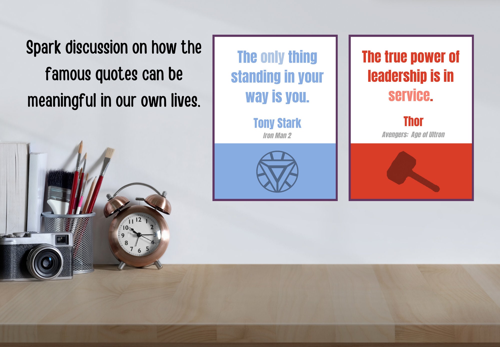 Superhero Motivational Posters | Avengers PDF Printable | Movie Quotes ...