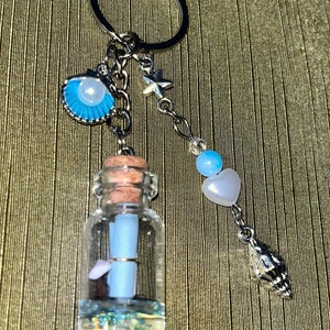 Message in A Bottle Ocean Keychain - Etsy