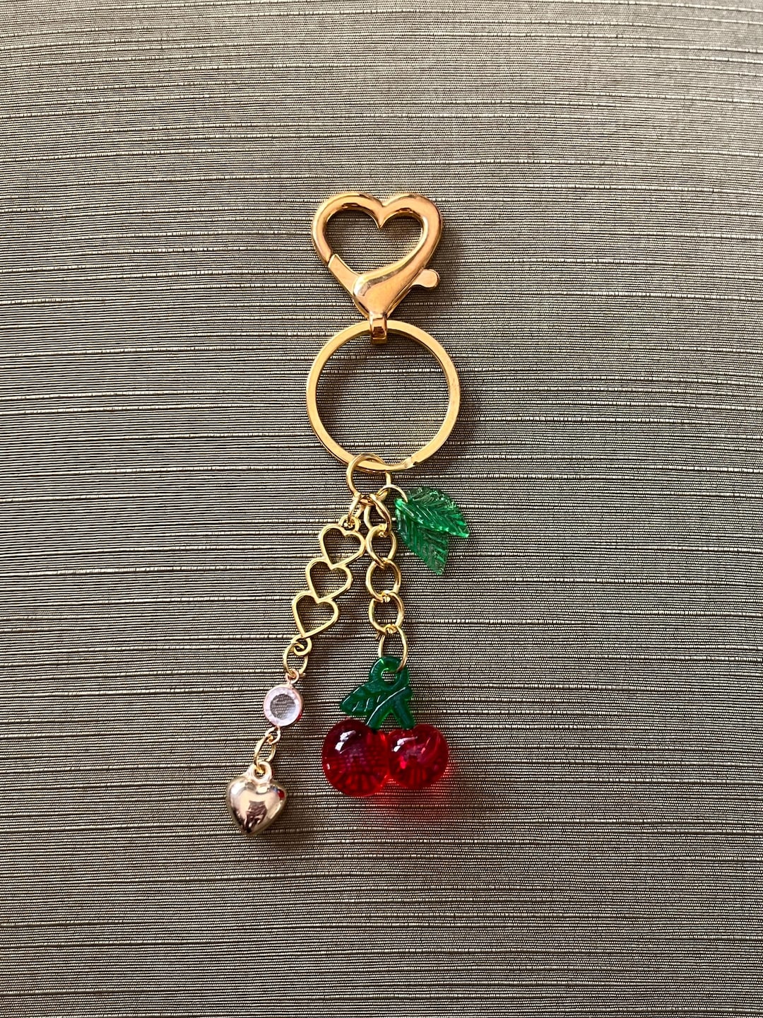 Cherry Bomb Gold Keychain - Etsy