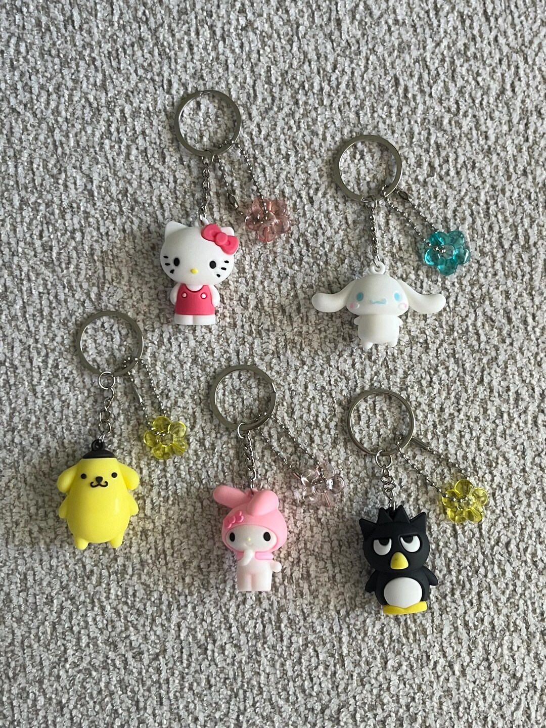 Hello Kitty Large Sanrio Character Keychains - Etsy