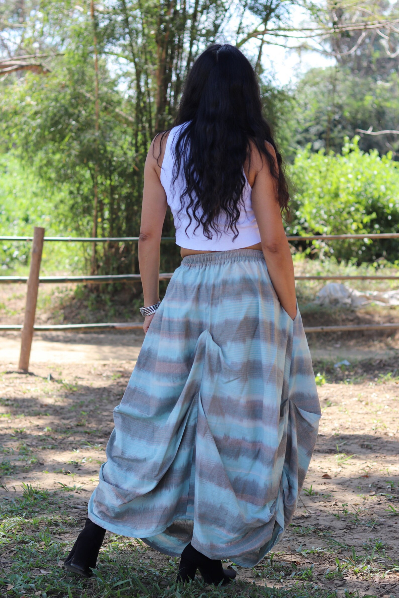 Funky Skirt / Boho Skirt / Long Skirt / Lanna Material / - Etsy