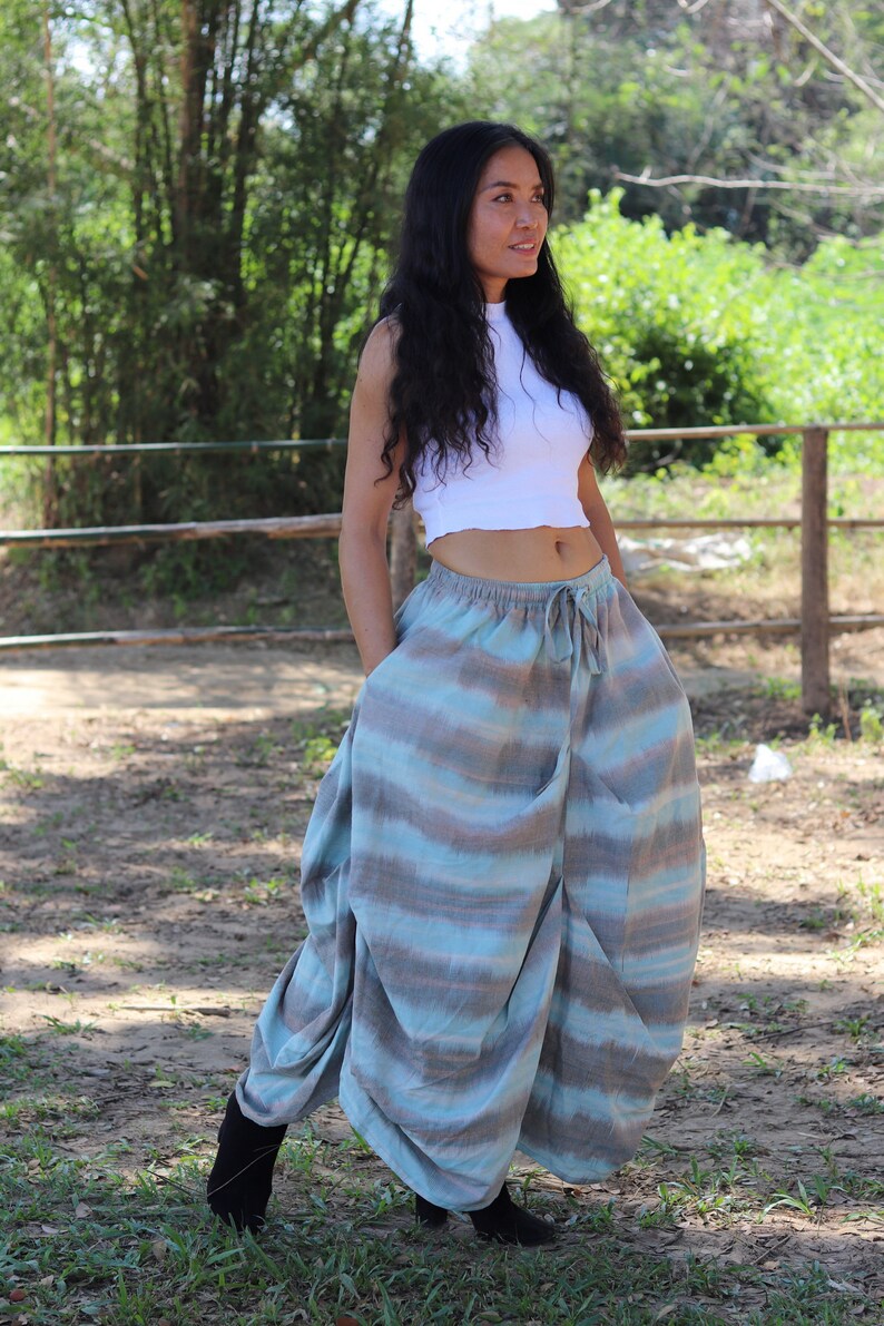 Funky Skirt / Boho Skirt / Long Skirt / Lanna Material / | Etsy