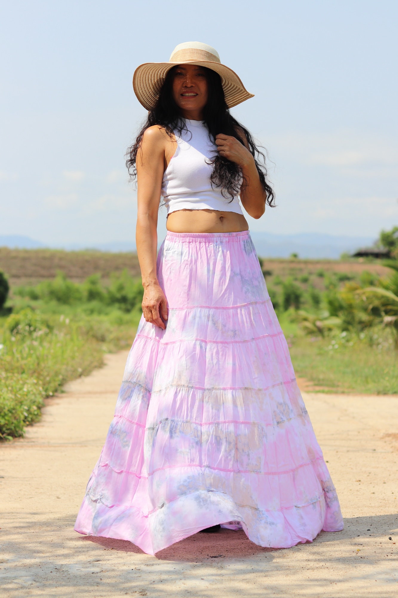 Boho Rock / Maxi Rock / Maxi Boho Rock /Modest Rock / Strand | Etsy