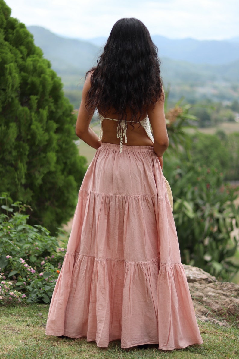 Lange Rok / Lange Boho Rok / Maxi Rok / Full Length Rok / - Etsy Nederland