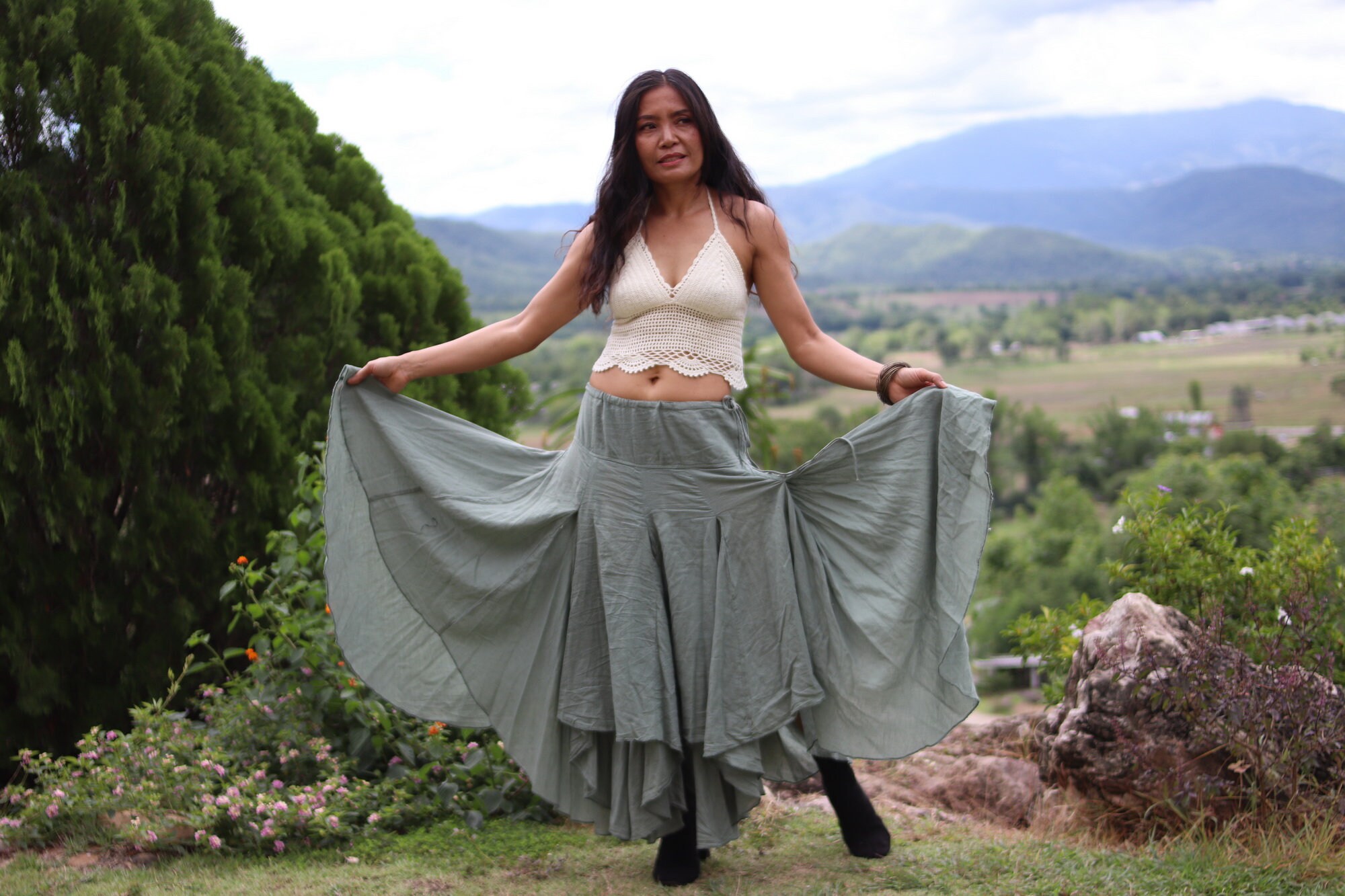 Boho Skirt / Long Skirt / Pixie Skirt / Bohemian Skirt / Maxi | Etsy