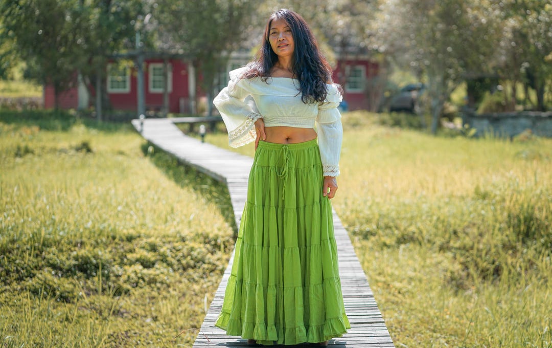 Boho Skirt / Bedlah Skirt/ Belly Dance Skirt / Modest Skirt / Bohemian ...