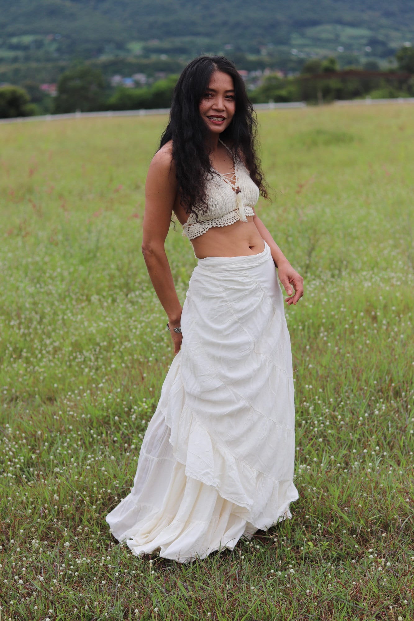 Wrap Skirt / Boho Wrap Skirt / Summer Skirt / Natural Cotton | Etsy