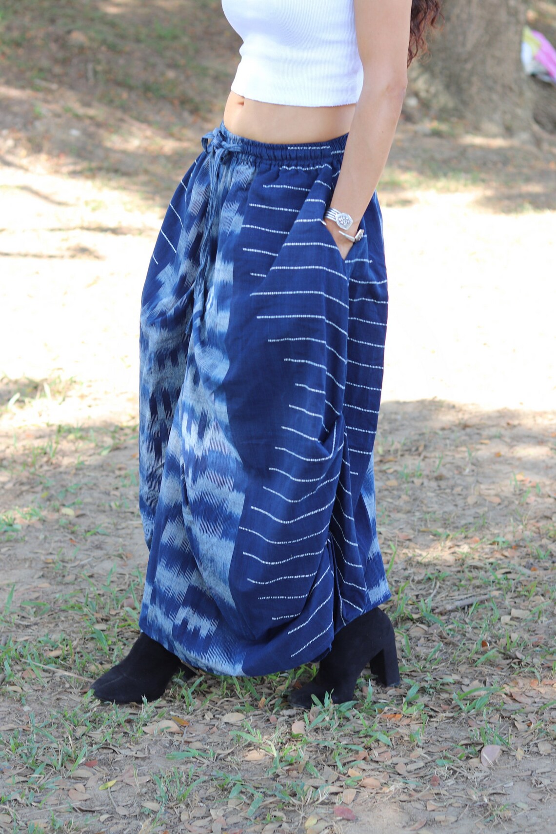 Funky Skirt / Boho Skirt / Long Skirt / Lanna Material / | Etsy