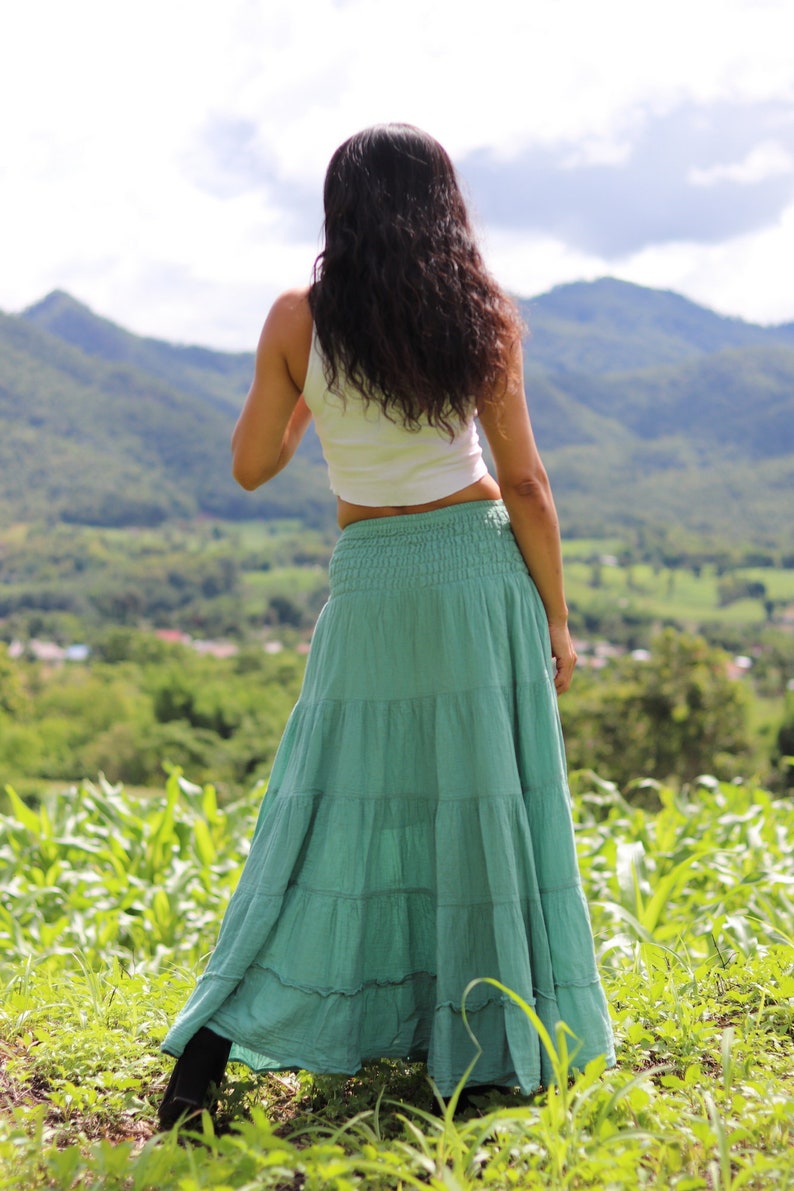 Langer Rock / Maxirock / Langer Boho Rock / Langrock / - Etsy