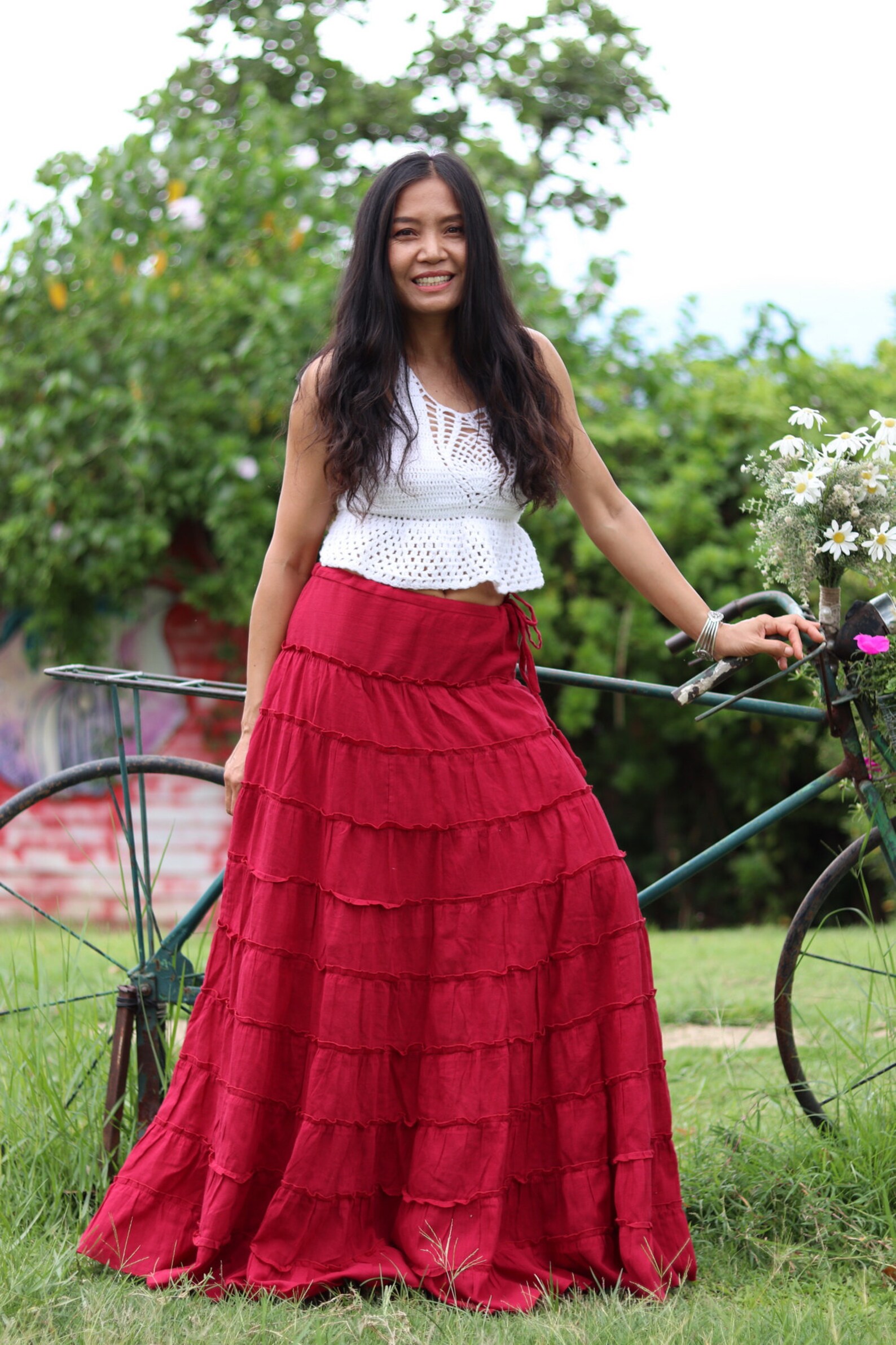 Long Skirt Boho Skirt Maxi Skirt Full Length Skirt Modest Etsy