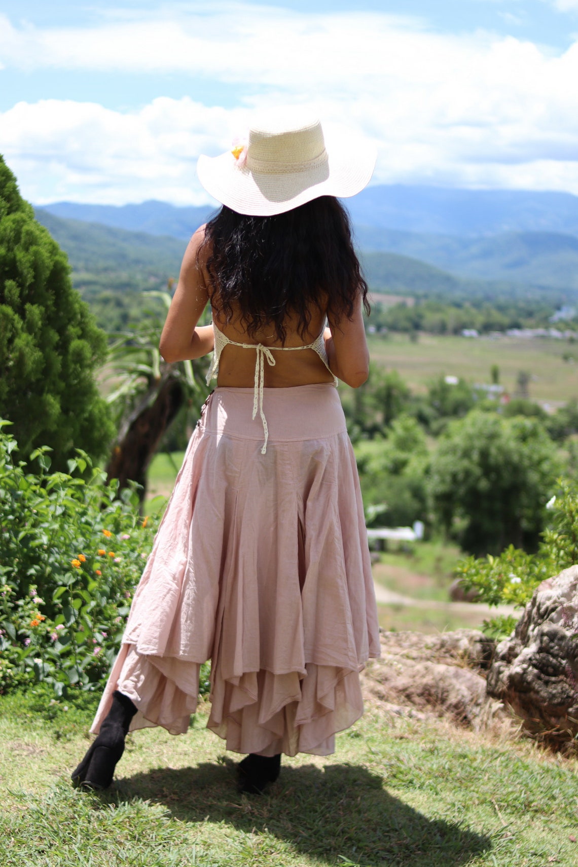 Boho Skirt / Long Skirt / Pixie Skirt / Bohemian Skirt / Maxi - Etsy
