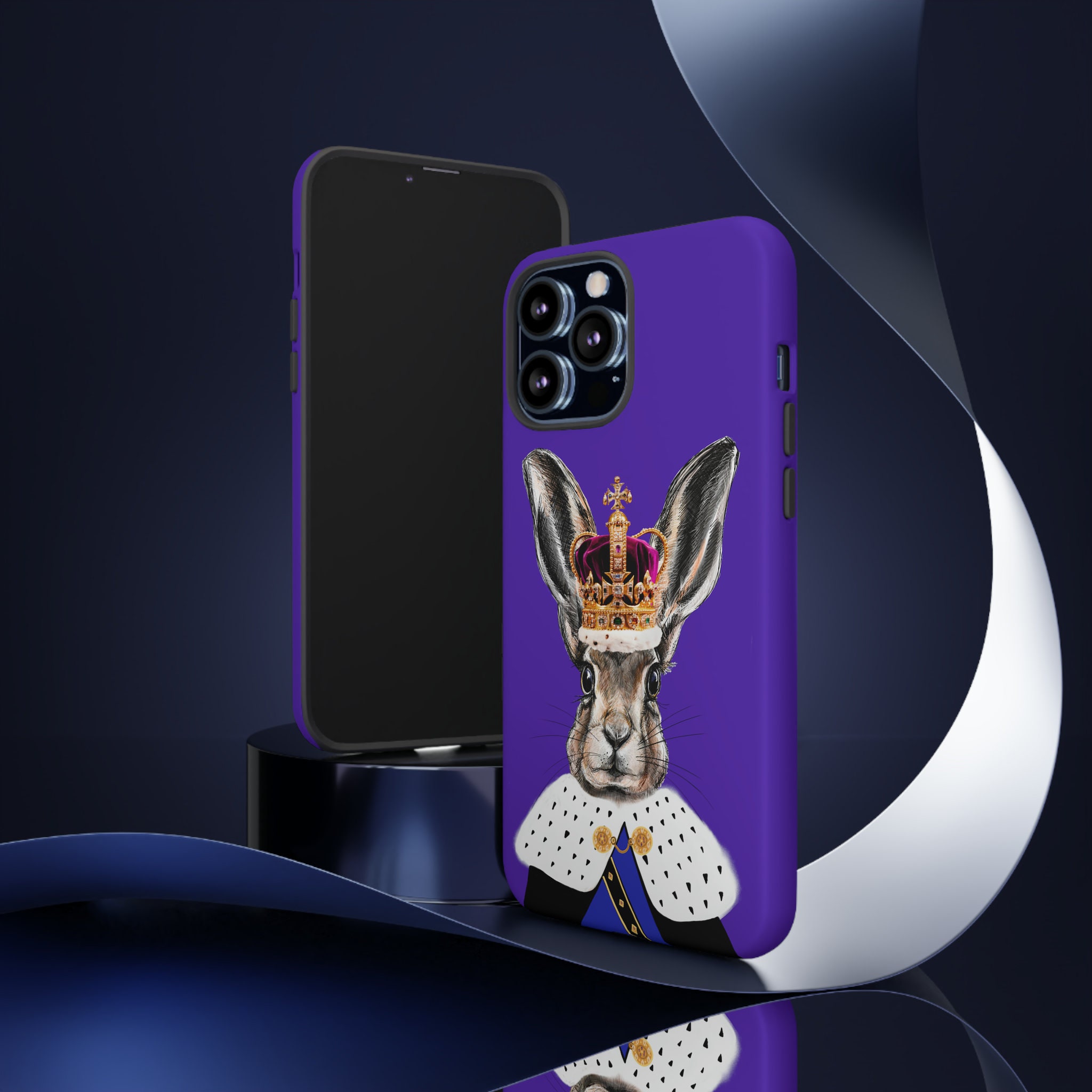 Hare Majesty Cute Royal Hare Bunny Tough Phone Cases - Etsy
