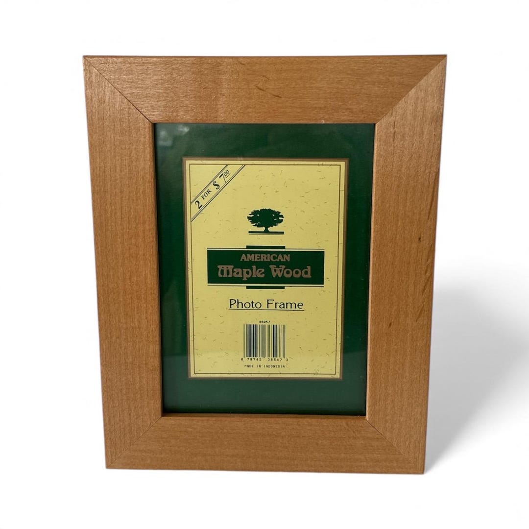 5” X 7” Vintage Solid Maple Wood Picture Frame * Photo Display - Etsy