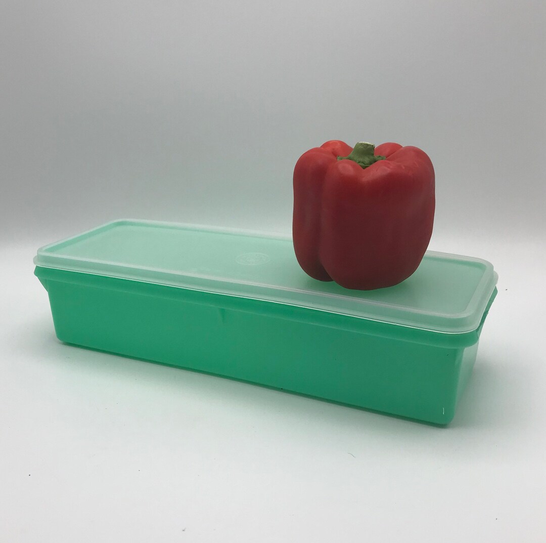 Vintage Thin-stor Tupperware: Jadeite Green Celery Keeper #892 - Etsy