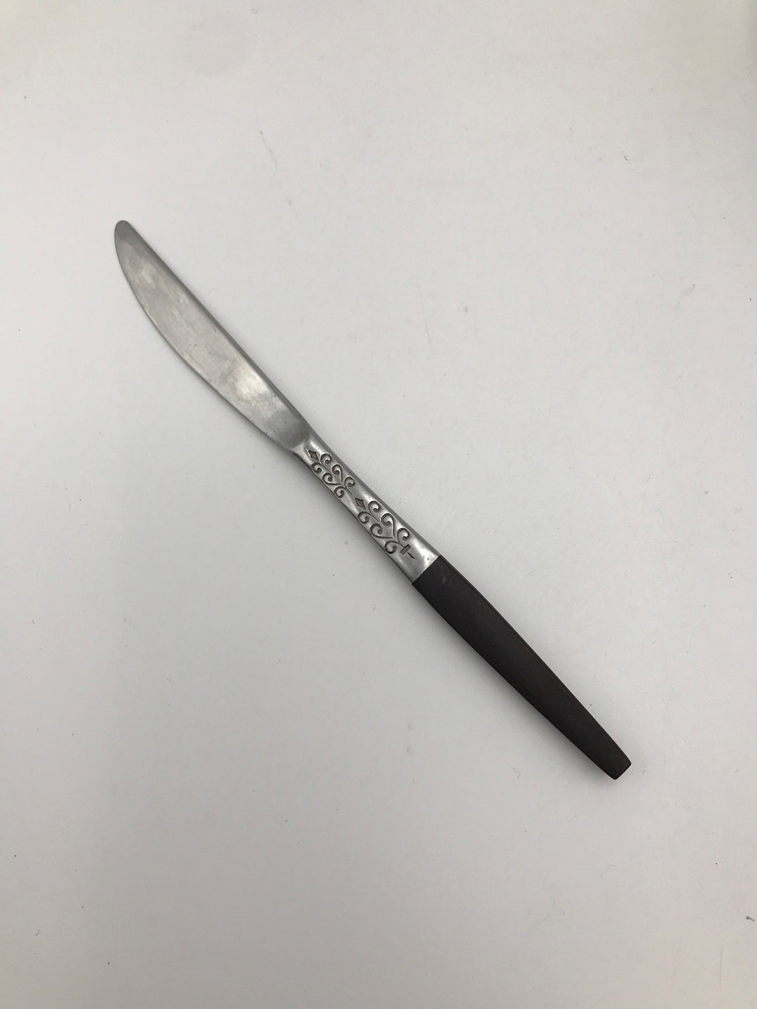 Interpur INR2 Brown Dinner Knife Japan Stainless * Brown Teak-look ...