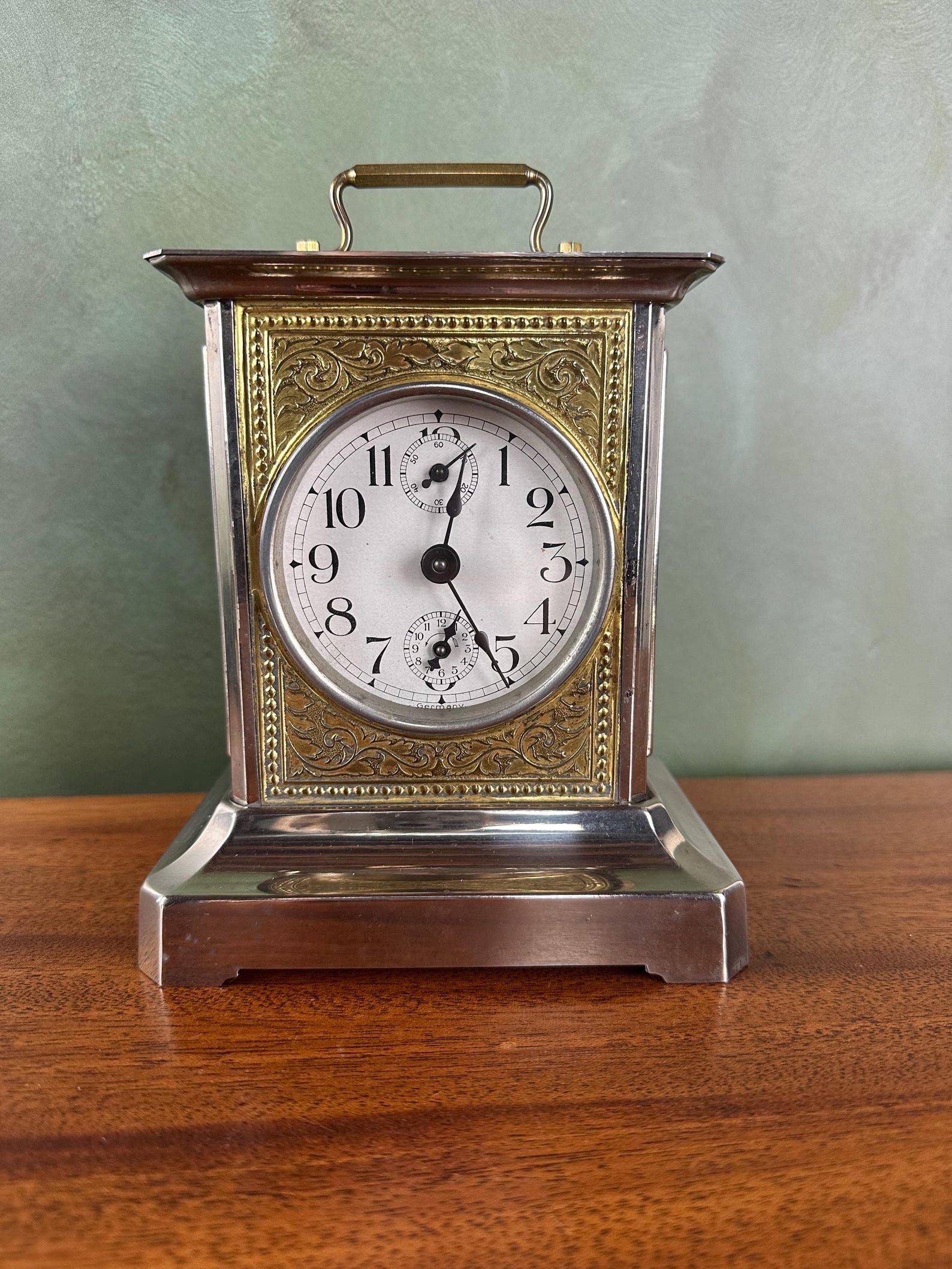 Antique German Carriage Clock With Music Box Alarm - Etsy