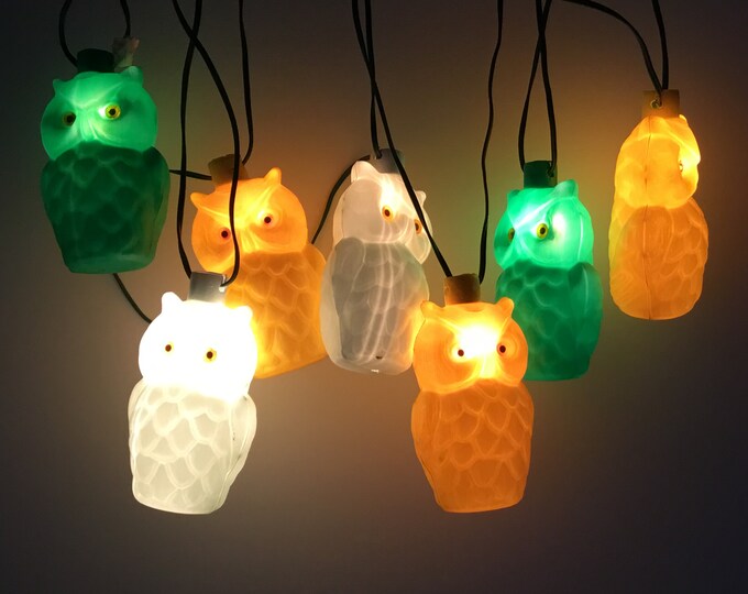 Vintage Owl Blow Mold Party String Lights - Etsy