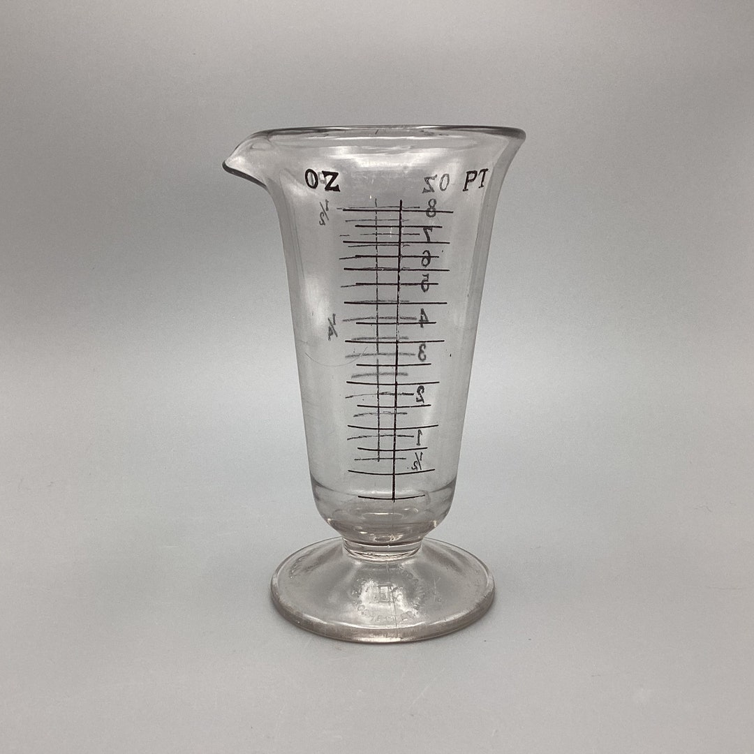Vintage Photography Graduated Flask * Dual Scale Glass Measure - Etsy
