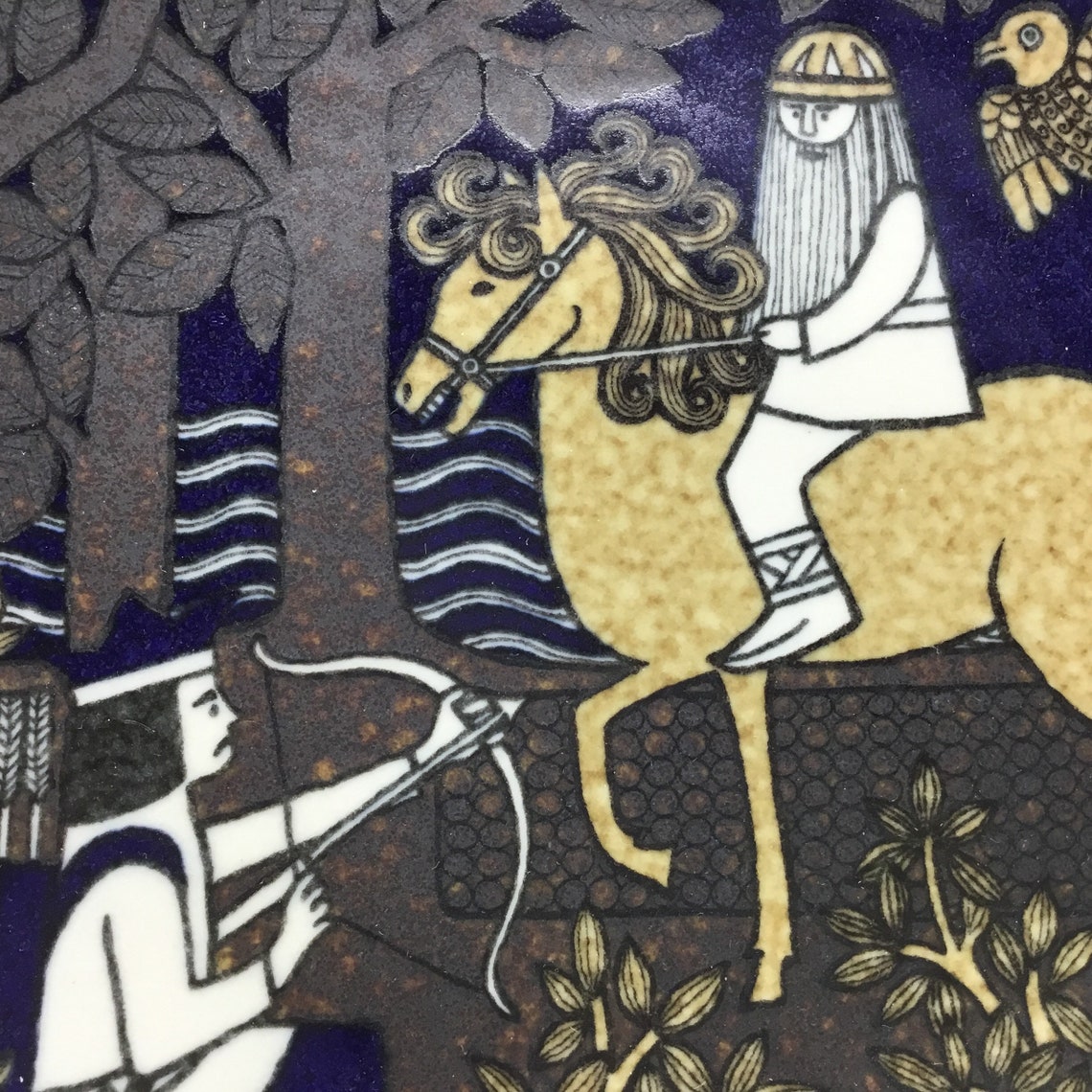 1982 “joukahainen Shoots the Horse” * Arabia Kalevala Annual Collectors ...