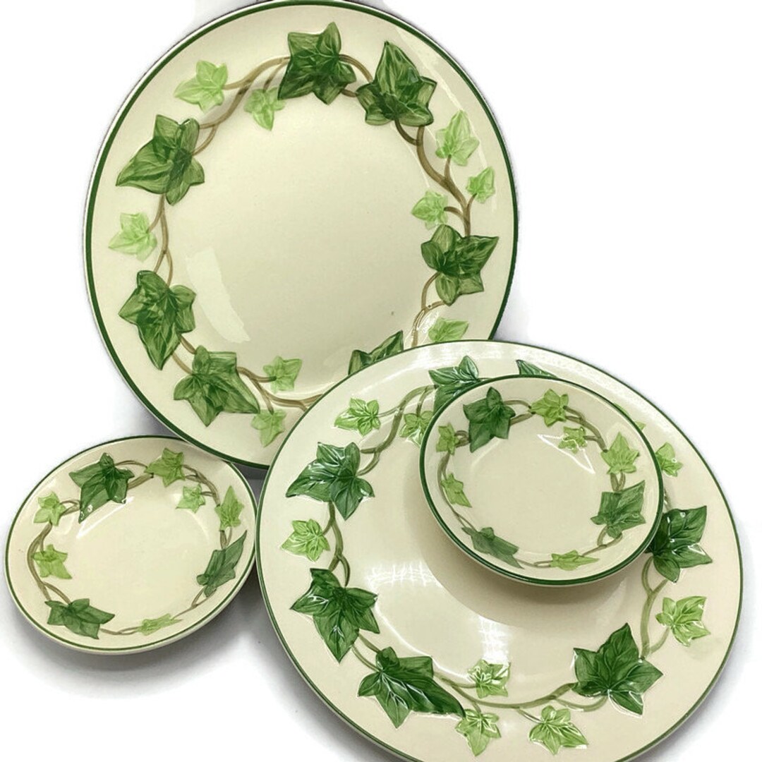 Vintage Franciscan Ivy Dinner Plates and Fruit Sauce Bowls - Etsy
