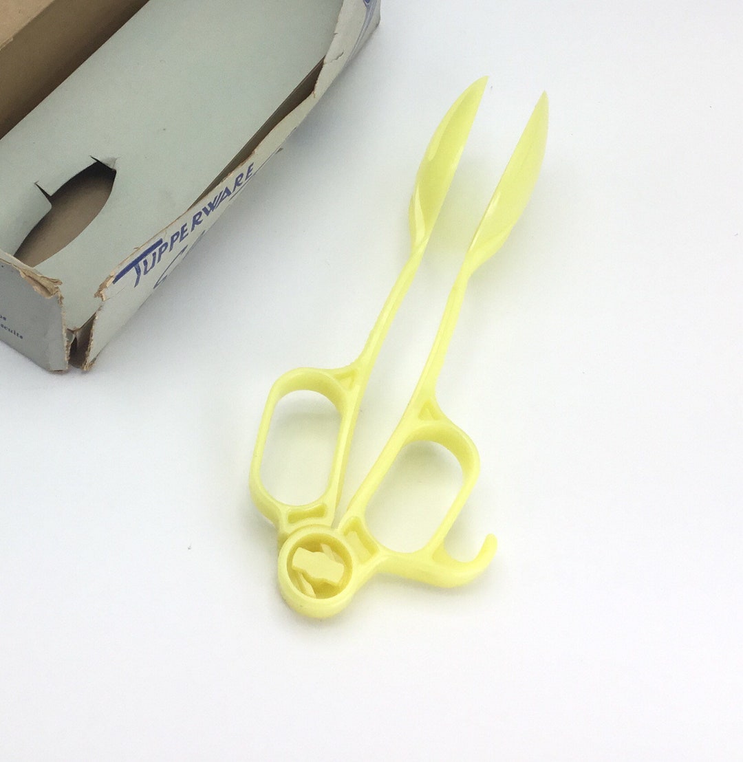 Vintage Tupperware Salad Tongs * Yellow - Etsy