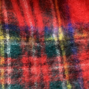 Vintage Royal Scott Mohair Throw Red Plaid Wool Blanket - Etsy