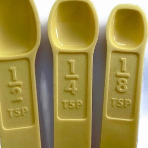 Replacement Measuring Spoon * Vintage Tupperware * Citrus Yellow - Etsy