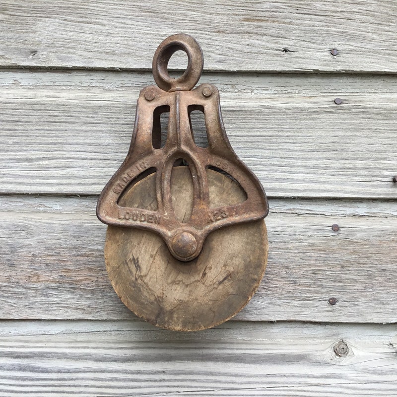 Rustic Pulley - Etsy