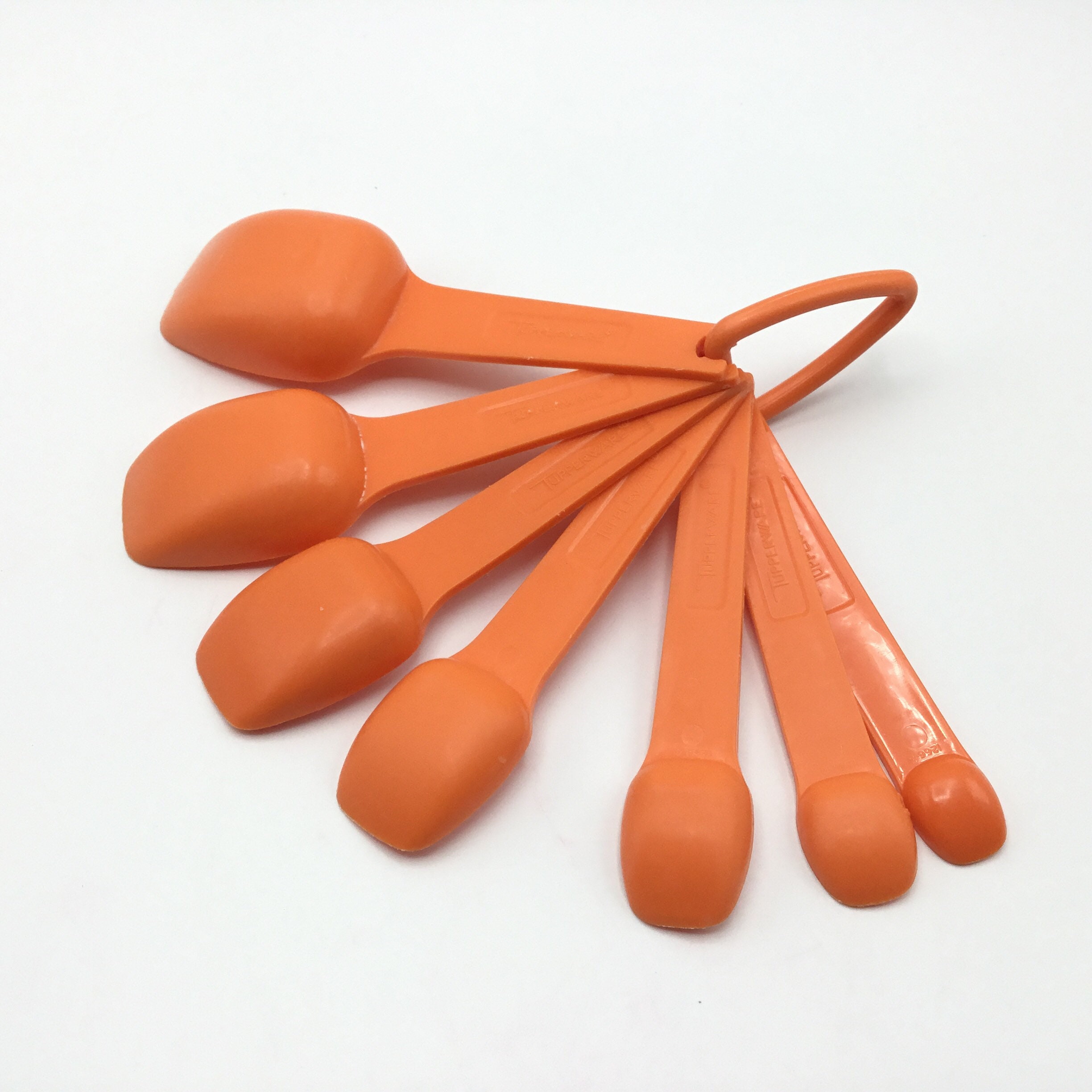 Vintage Tupperware Measuring Spoons Citrus Orange Set of 7 | Etsy